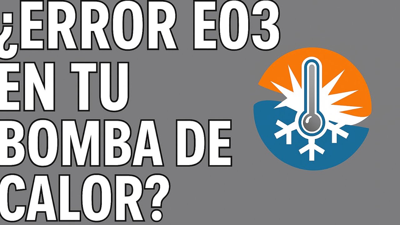 Error E03 😨 Bomba calor! - YouTube
