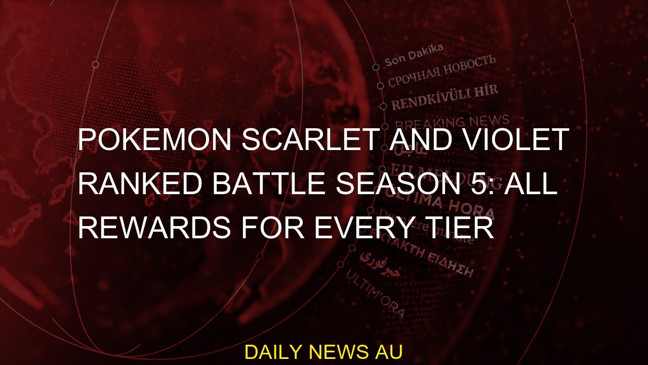 Pokemon Scarlet and Violet Ranked Battle Season 5: All rewards for ...