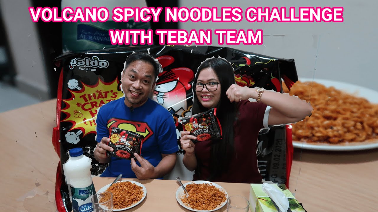 VOLCANO SPICY NOODLES CHALLENGE WITH 3 SECONDS QUESTION AND ANSWER WITH ...