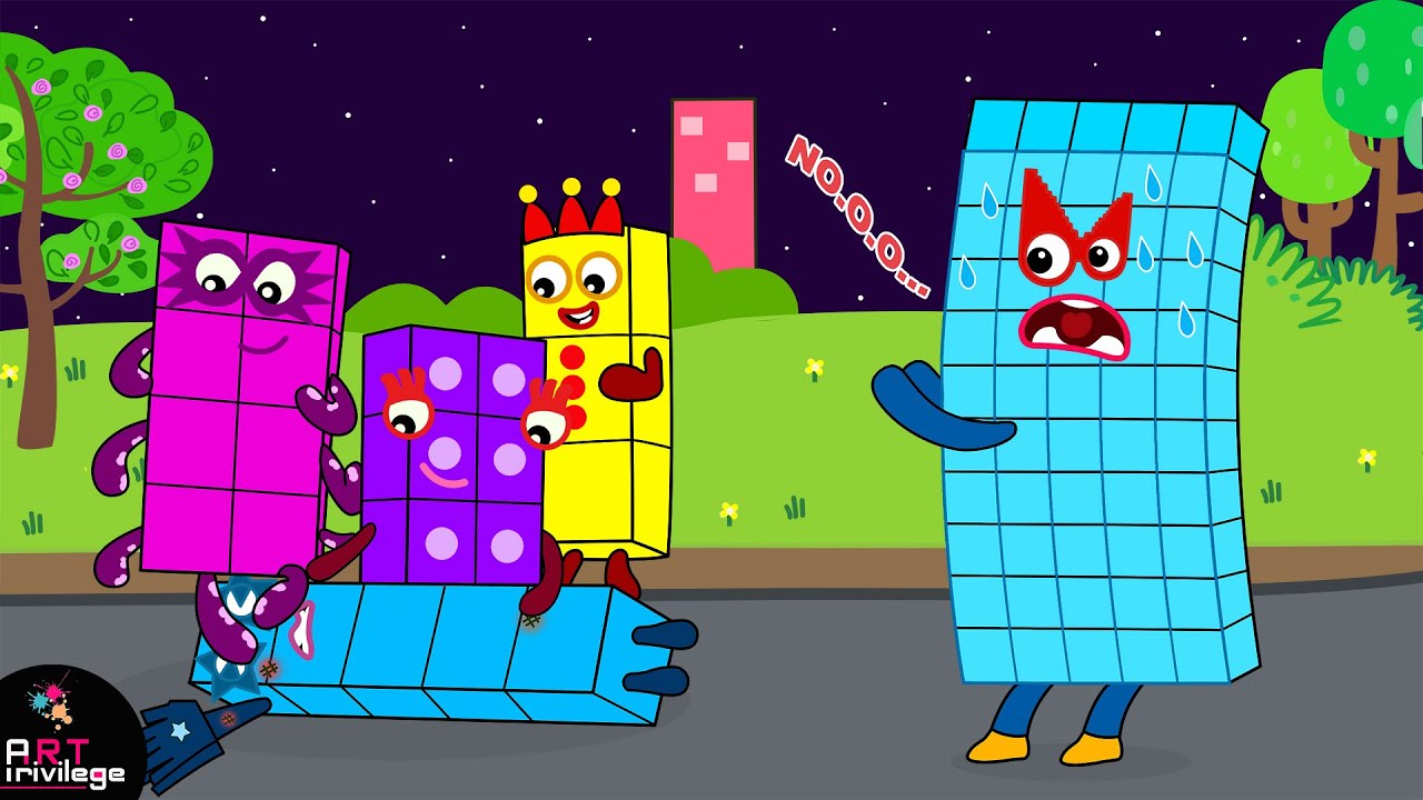 Stop! Don't bully Numberblocks 5 | Numberblocks Fanmade Coloring Story ...