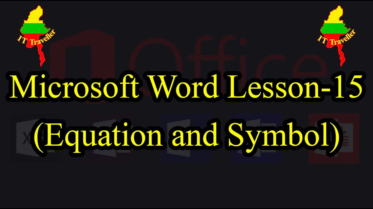 Lesson-15(Ms Word-Using Equation and Symbol) - YouTube