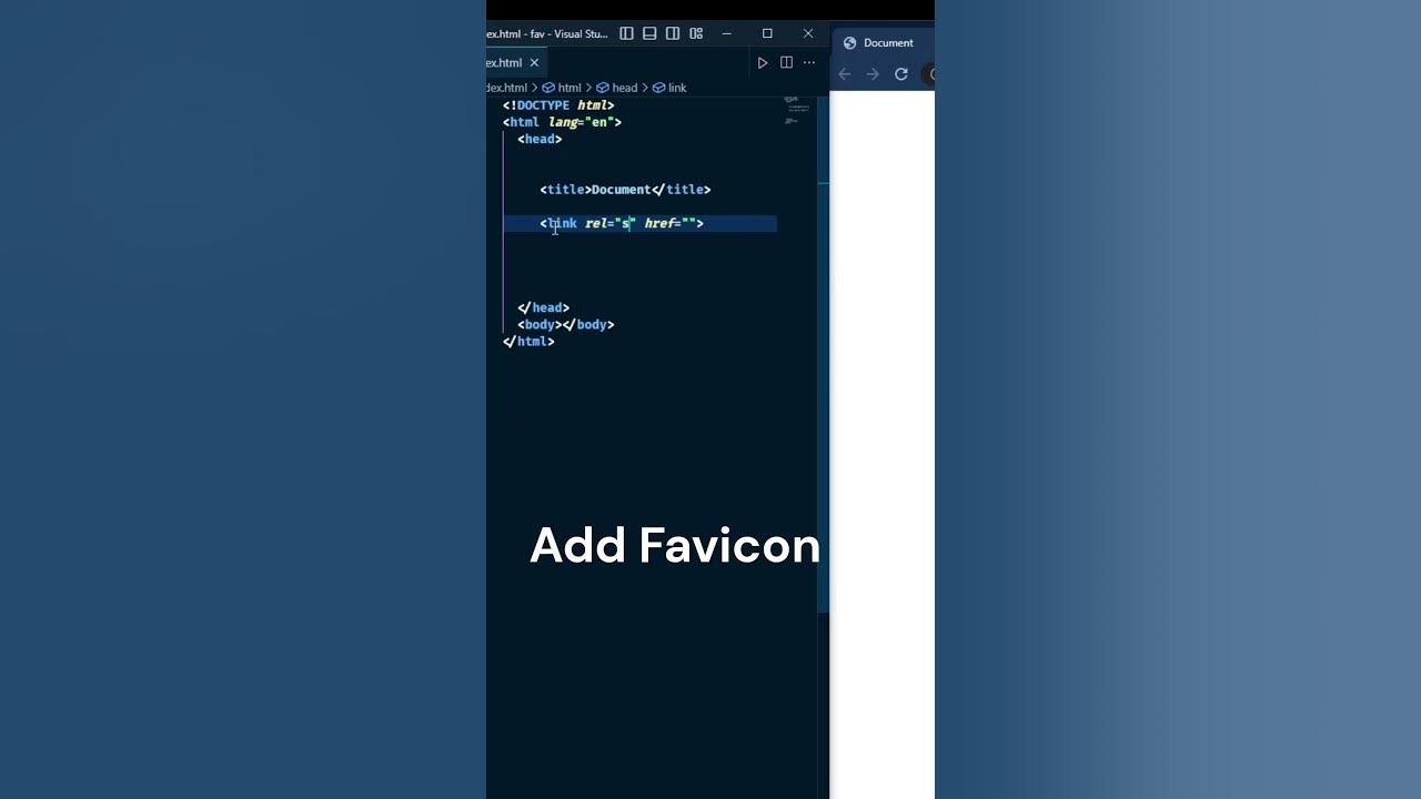 How to add favicon in html - YouTube
