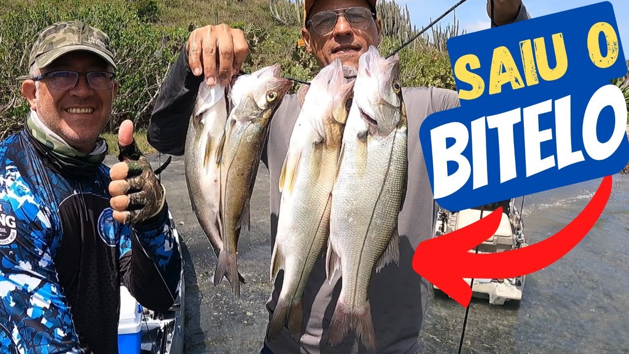 SÓ BITELO, PESCARIA DE ROBALO PEVA COM JIG HEAD na BOCA DA BARRA DE ...