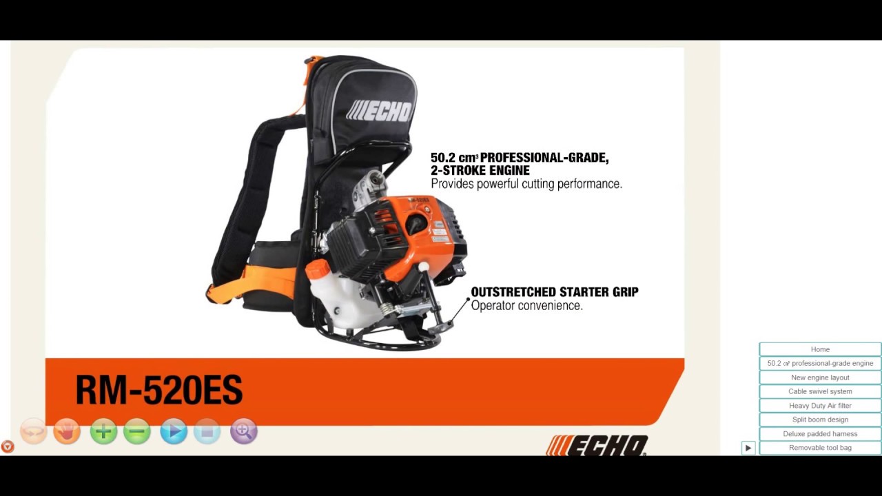 %100 JAPON ECHO RM 520ES SIRT TİPİ MOTORLU TIRPAN (MAPAŞ A.Ş.) - YouTube