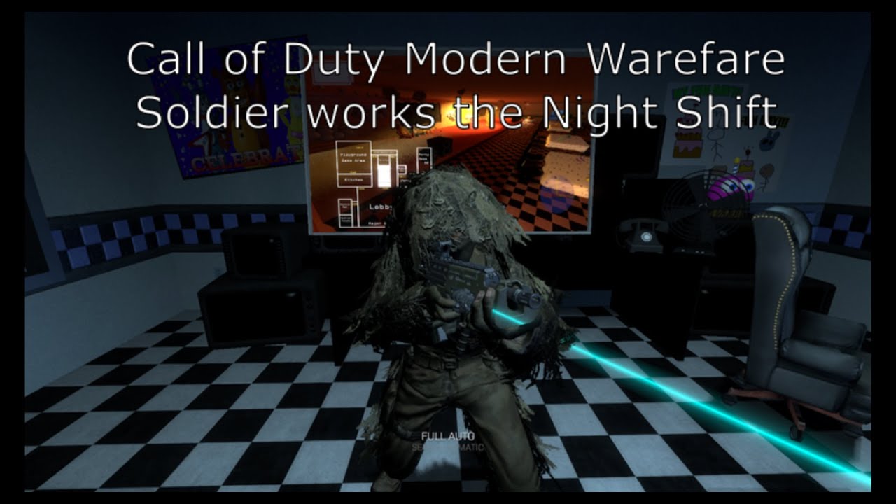 Call of Duty Modern Warfare Camouflage Soldier works the Night Shift ...