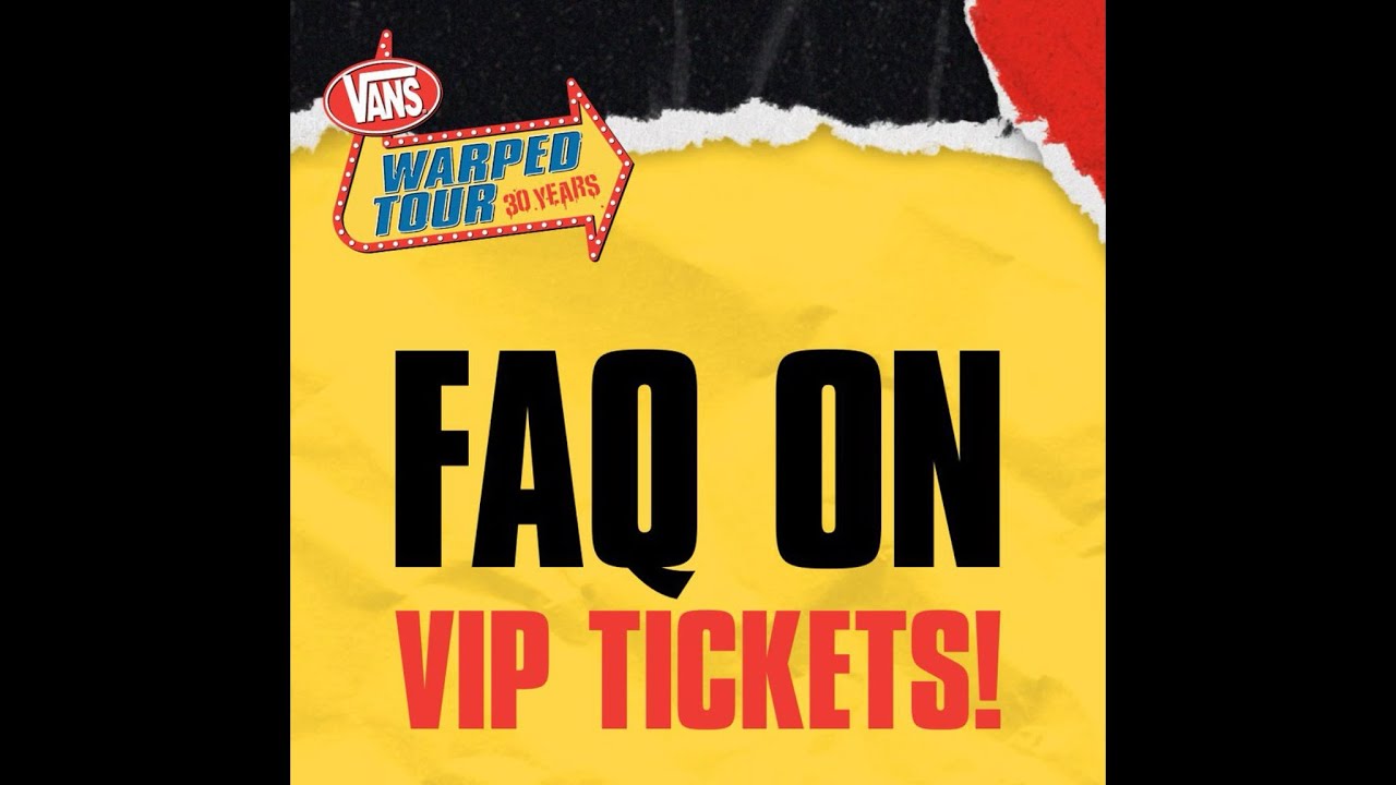 What’s Included in Warped VIP? 🤔 Warped Tour ‘25 VIP Info + Lineup News ...