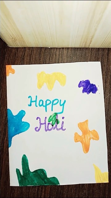 Holi DIY Card Making | Happy Holi | - YouTube
