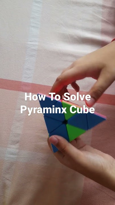 How to solve pyraminx cube - YouTube