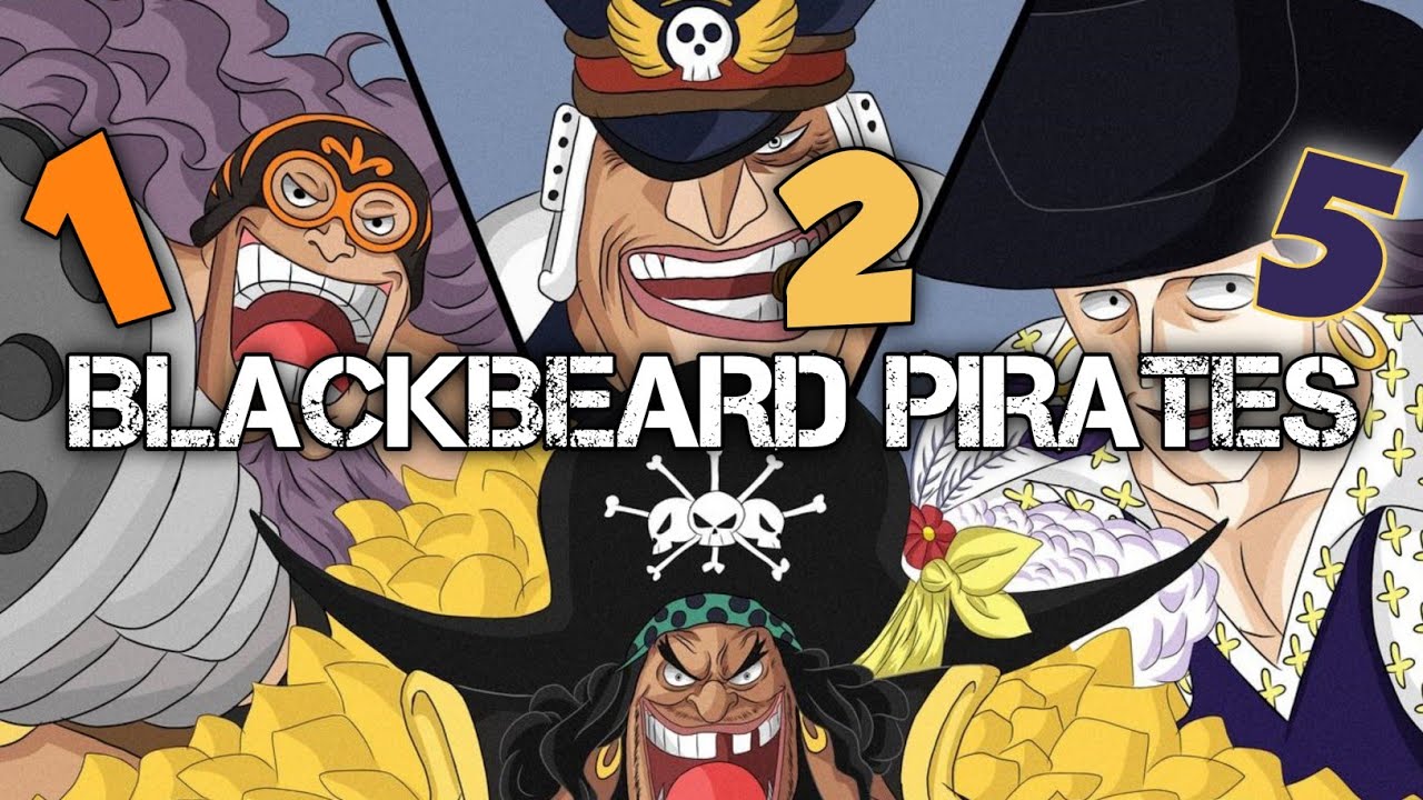 One Piece - All Known Blackbeard Pirates Members | Ten Titanic Captain ...