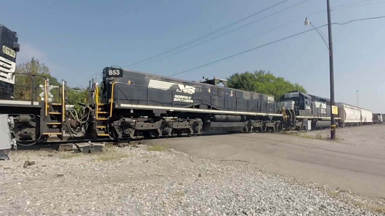 Slug from Alco RSD-12 with SD40-2 Pair Idling on Norfolk Southern in ...