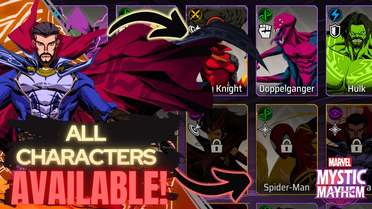 ALL CHARACTERS IN MARVEL MYSTIC MAYHEM! - YouTube