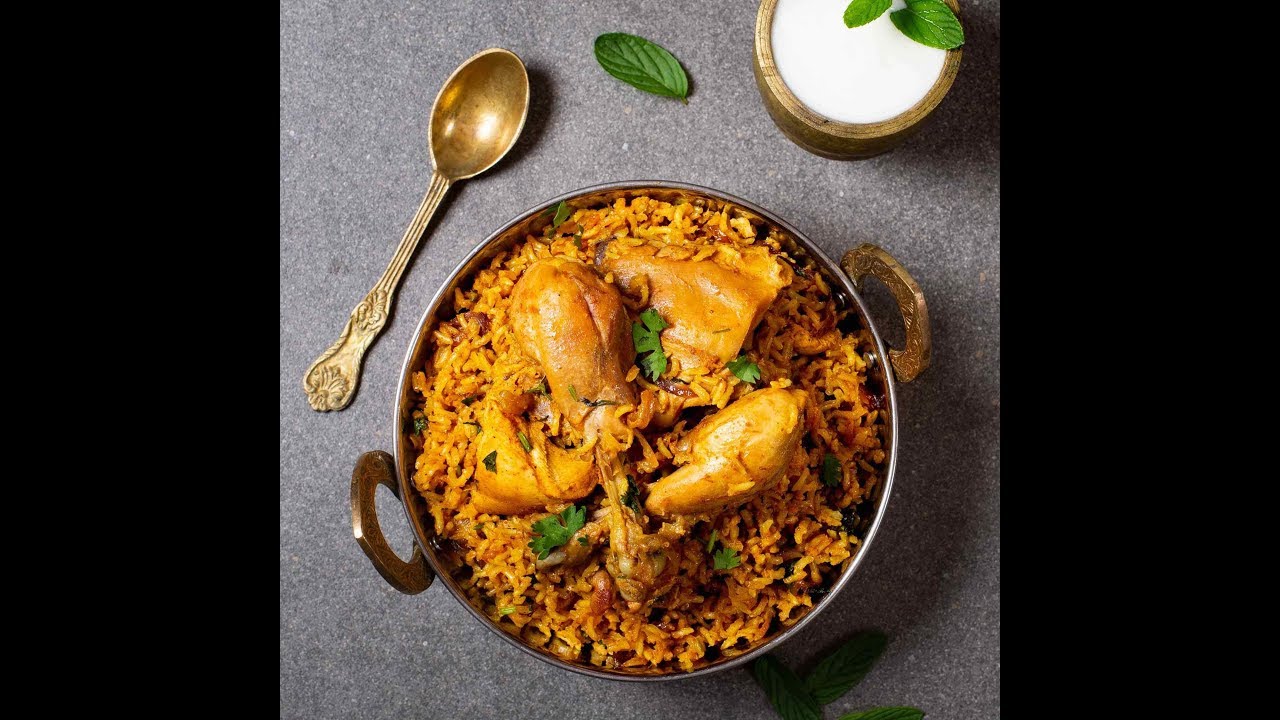 Brown Rice Chicken Biryani - YouTube