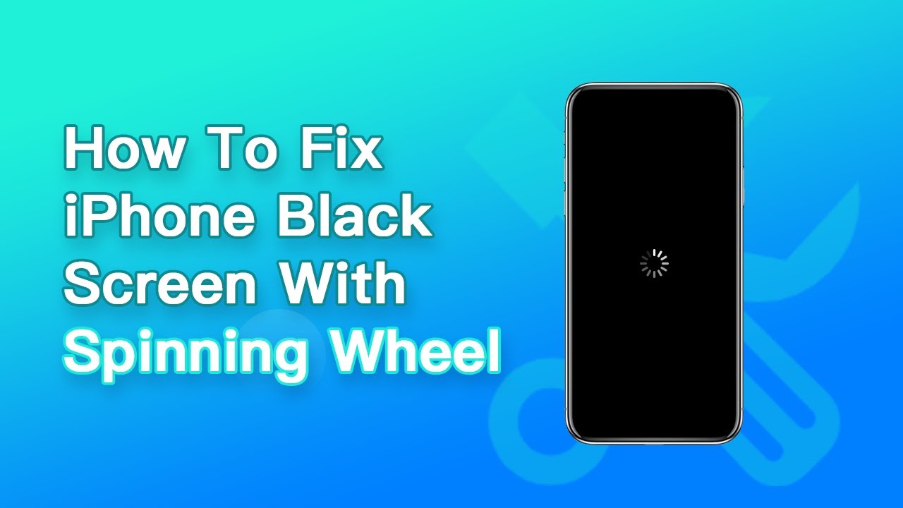How To Fix iPhone Black Screen With Spinning Wheel 2022 - YouTube