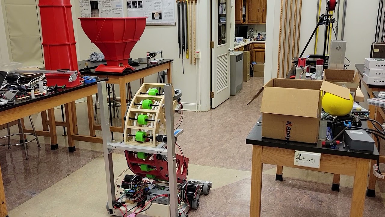 Chute transport mechanism and ball launch for FRC Robot - YouTube