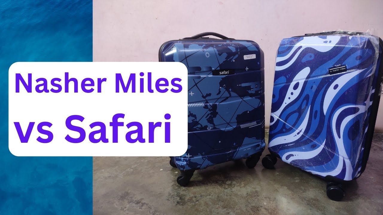 Nasher Miles vs Safari Trolley Bag - YouTube