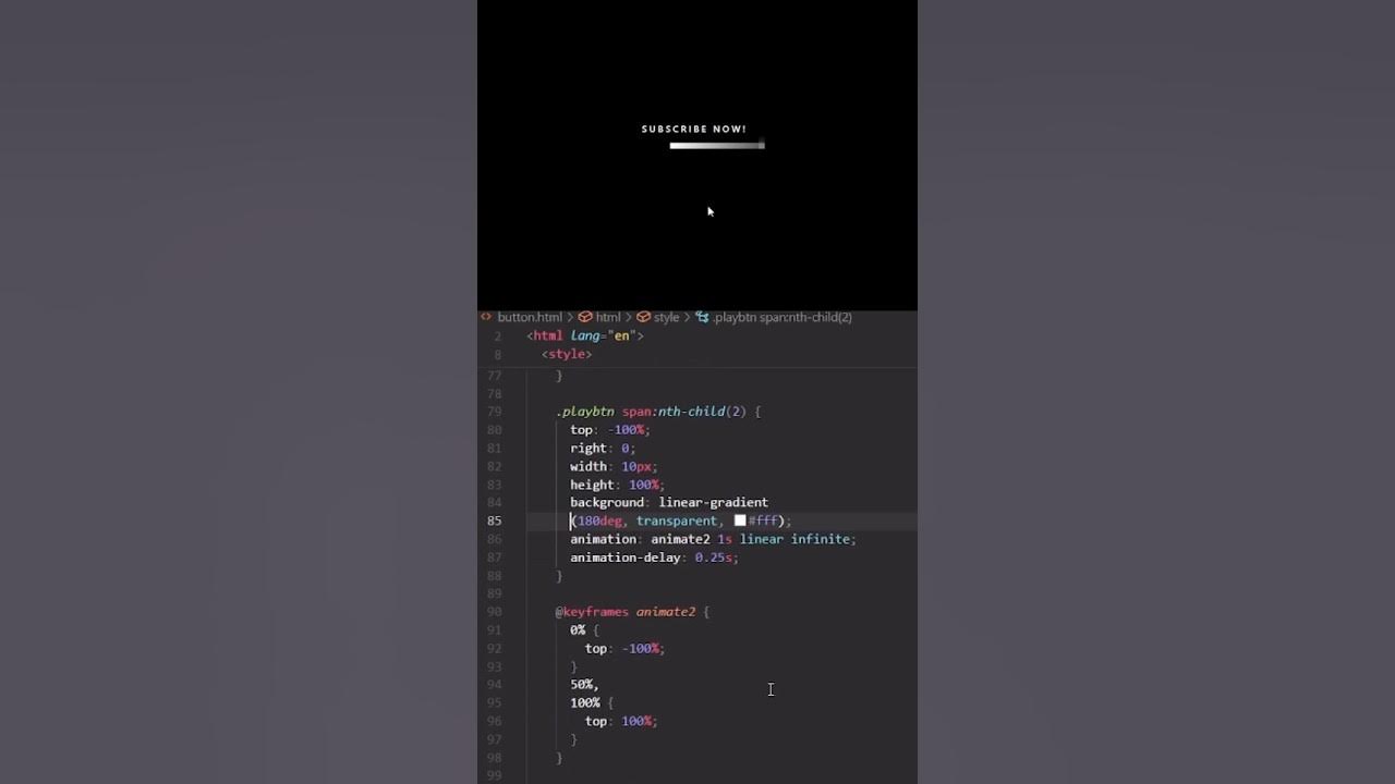 Button Animation Html Css Coding Shorts 🖇️ Html Css Coding