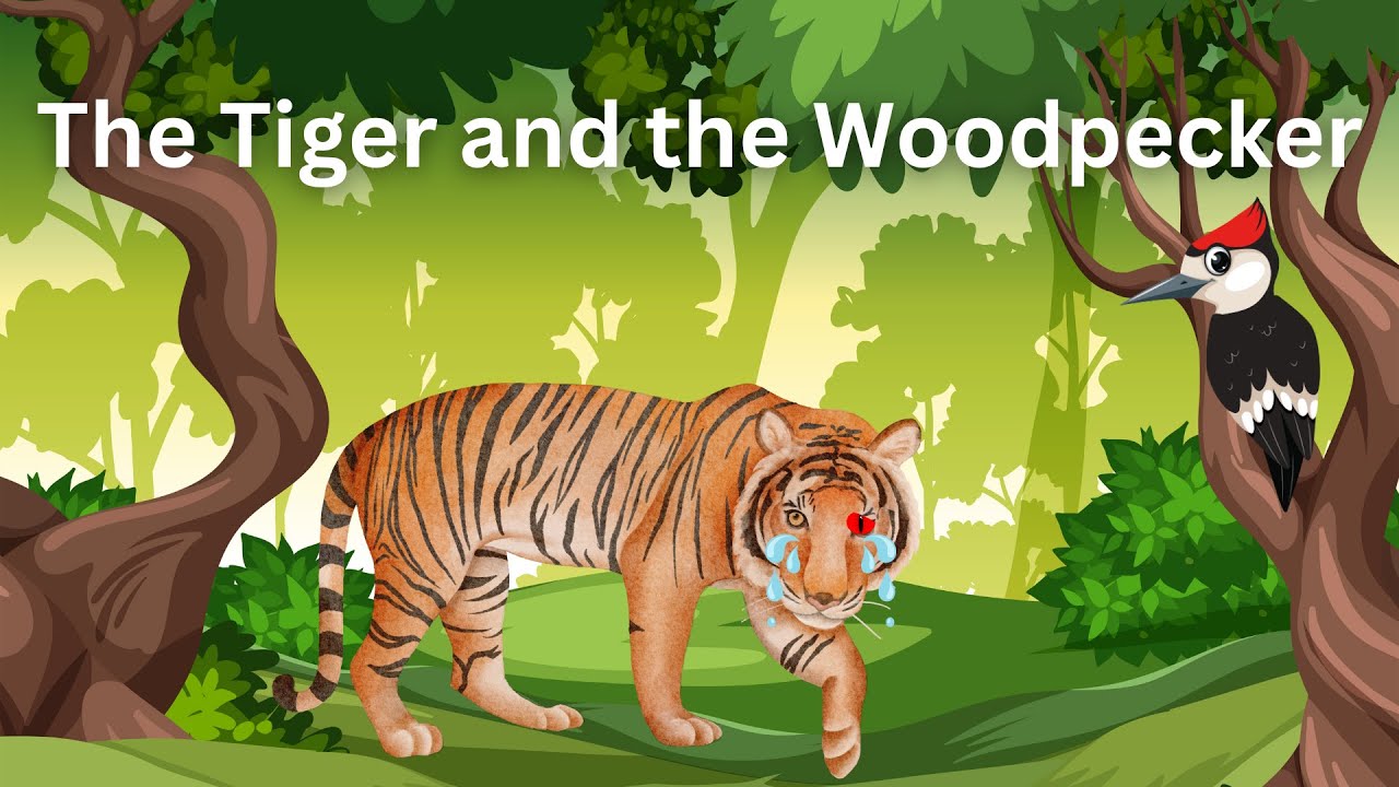 The Tiger and the Woodpecker || English Animated Story - YouTube