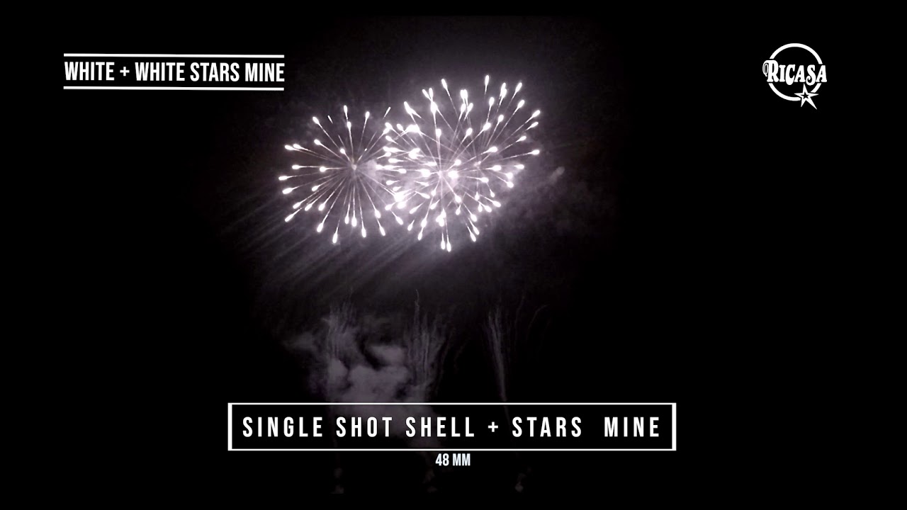Single Shot Shell + Stars Mine 48mm - Ricasa Fireworks - YouTube