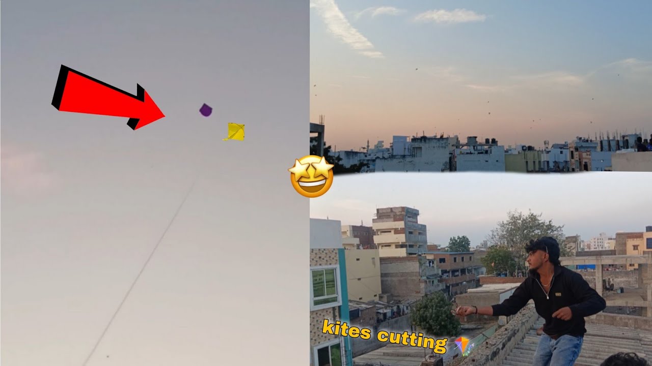 Non stop Kites cutting 🪁on sunday /time pass with brother - YouTube