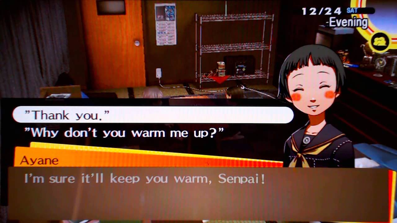 Persona 4 Golden - Christmas Eve with Ayane (Voiced) - YouTube