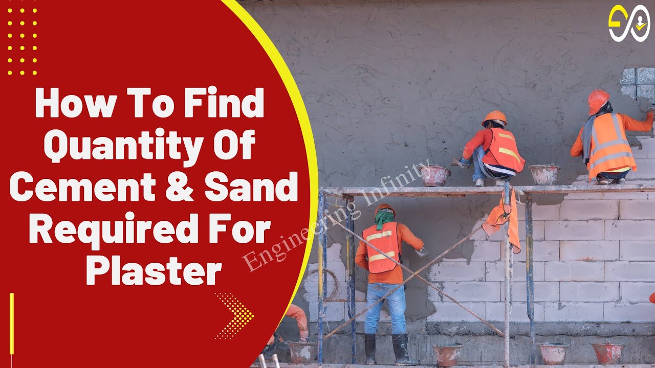 How To Find Quantity Of Cement & Sand Required For Plaster | Plaster ...