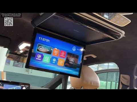Roof Screen Ceiling Monitor For Benz V260 V260L V-class Review Aliexpress - YouTube