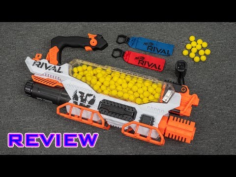 The NERF Rival Prometheus MXVIII-20K Blaster Can Fire 200 Rounds