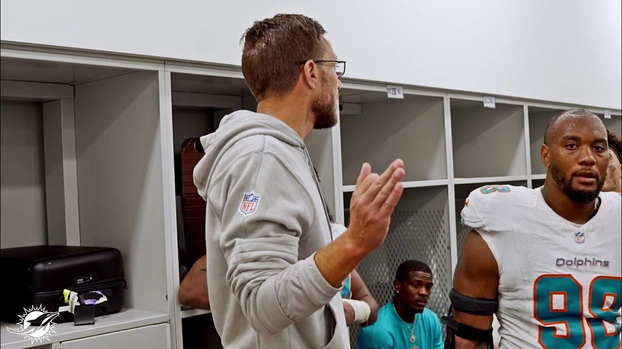 FULL LOCKER ROOM SPEECH AFTER MIAMI DOLPHINS WIN OVER CHARGERS - YouTube