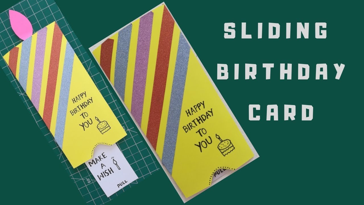 DIY Birthday Card | Double Sliding Card | Craft it Right - YouTube