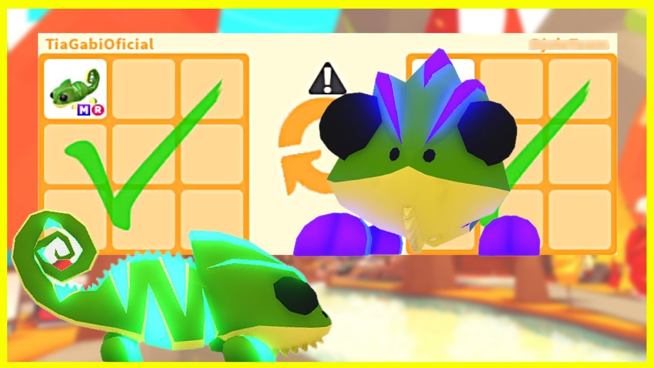 O que Ofertam Pelo Camaleão Mega Neon no Adopt Me - Roblox - YouTube