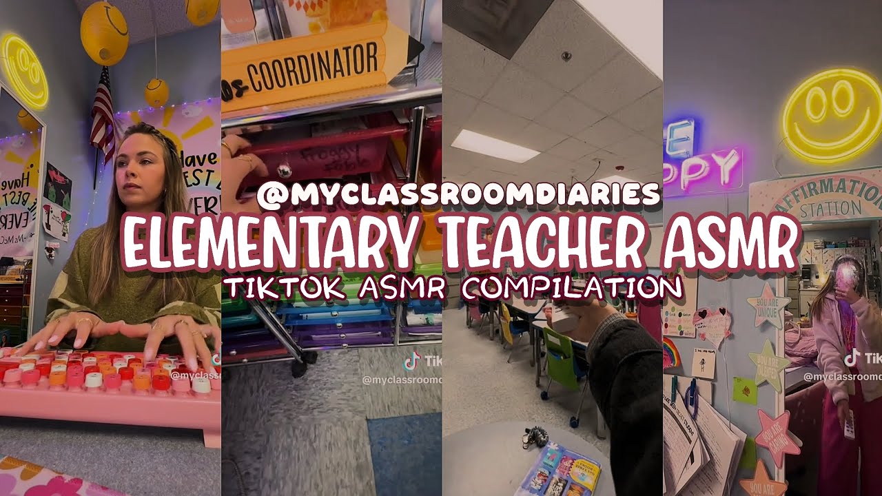 Elementary Teacher Classroom ASMR 📚 | TikTok Compilatio // credits ...