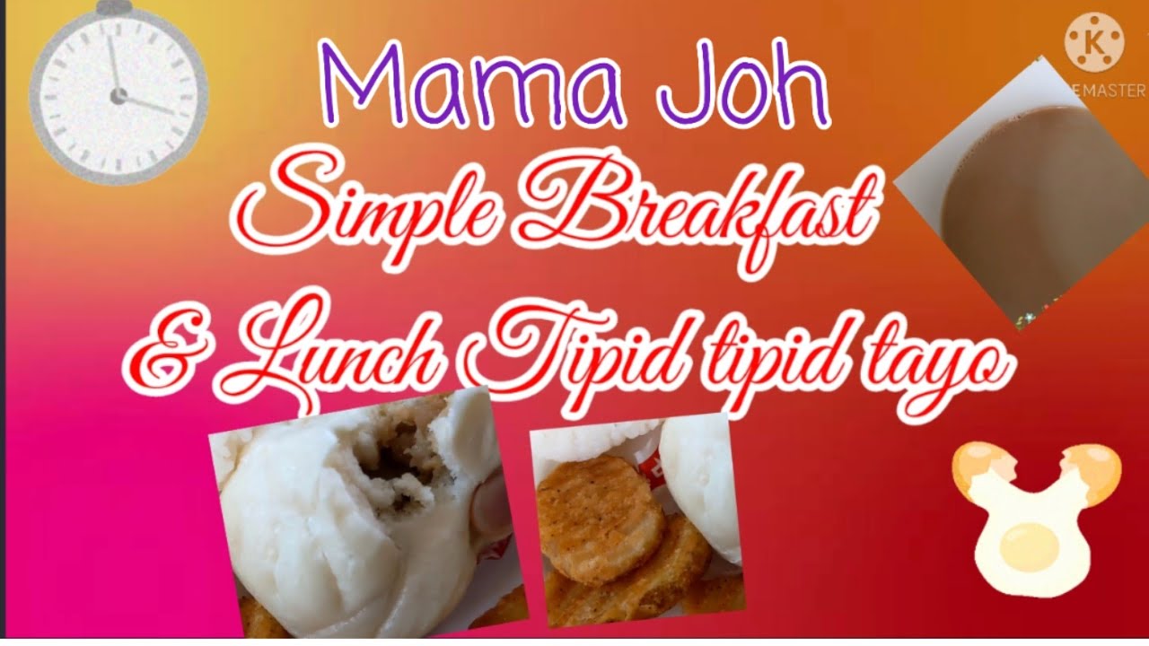 Simple Breakfast and Lunch TipidTipid - YouTube