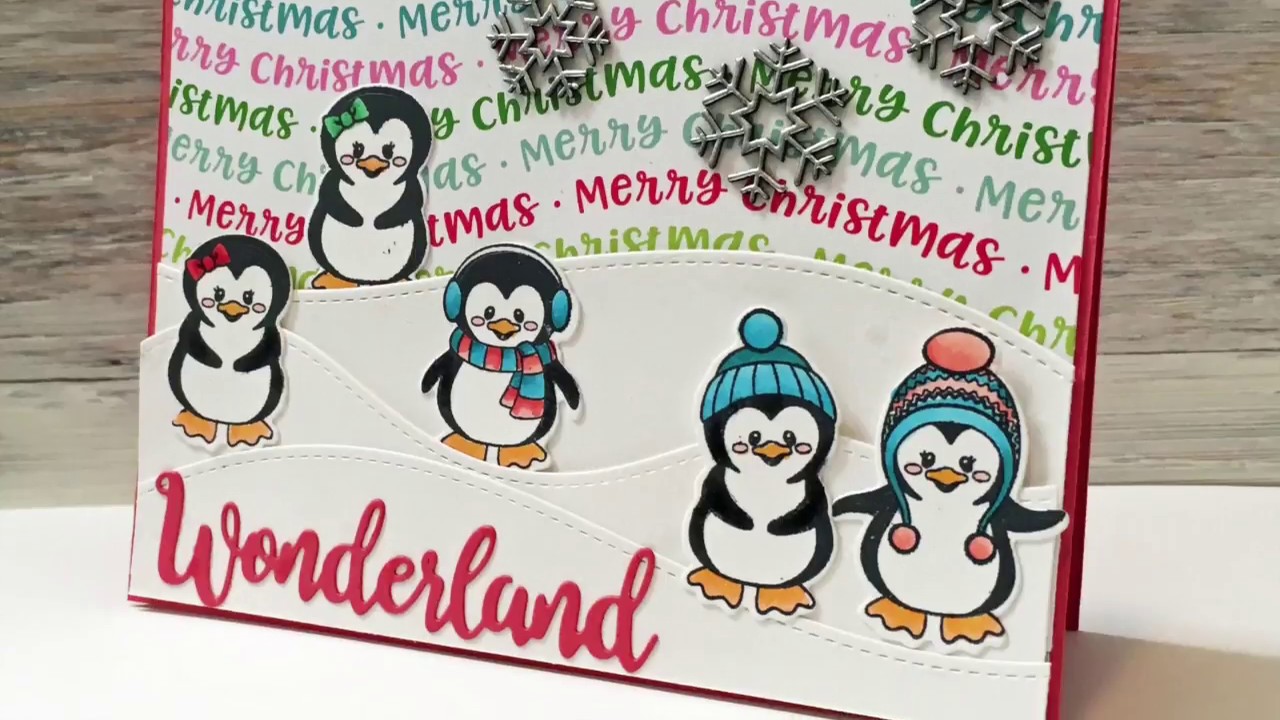 Penguin Card Tutorial - YouTube