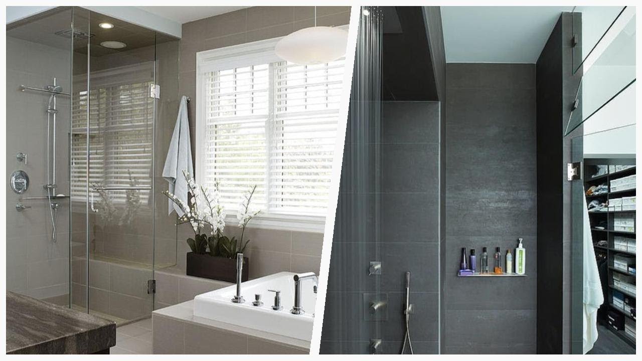 75 Gray Tile Bathroom Design Ideas You'll Love 🌈 - YouTube