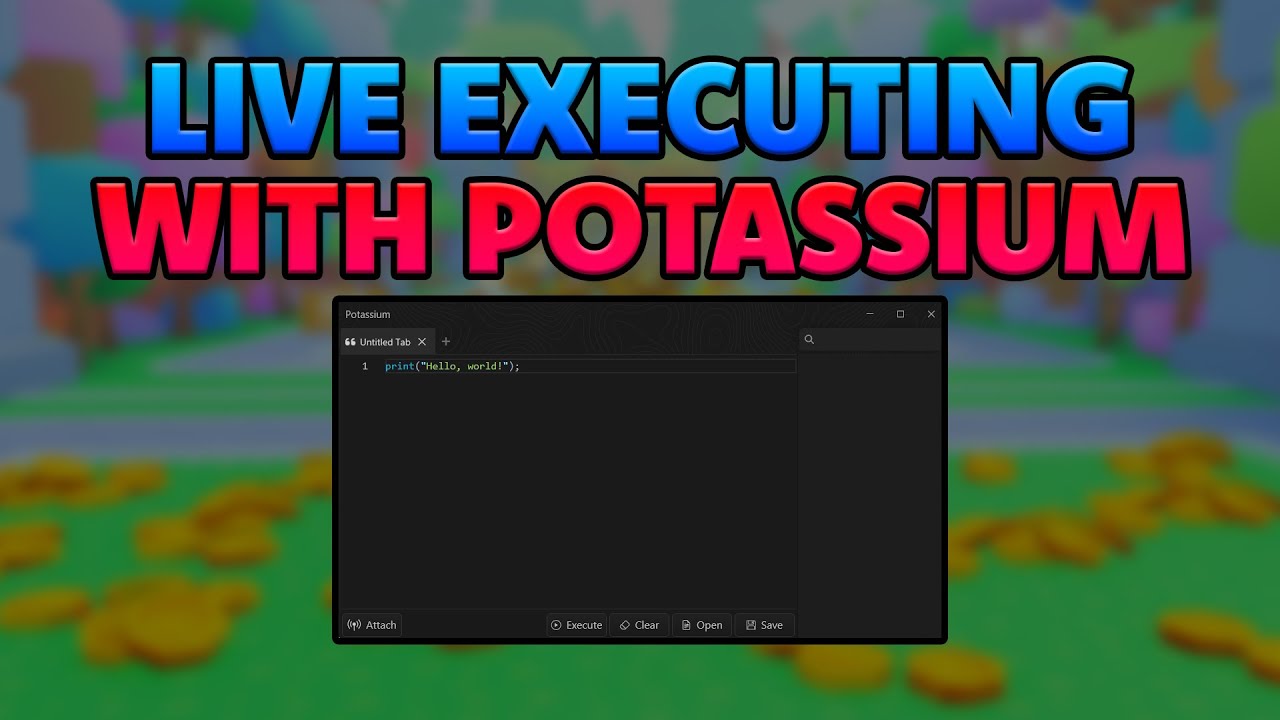 Live executing on Roblox using Potassium! - YouTube
