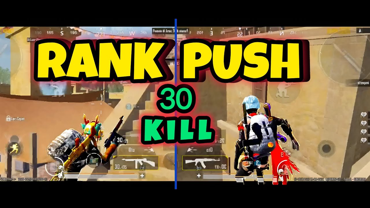 30 KILLS!! PUSH RANK HP KENTANG | HIGHTIER GAMEPLAY | PUBG MOBILE - YouTube