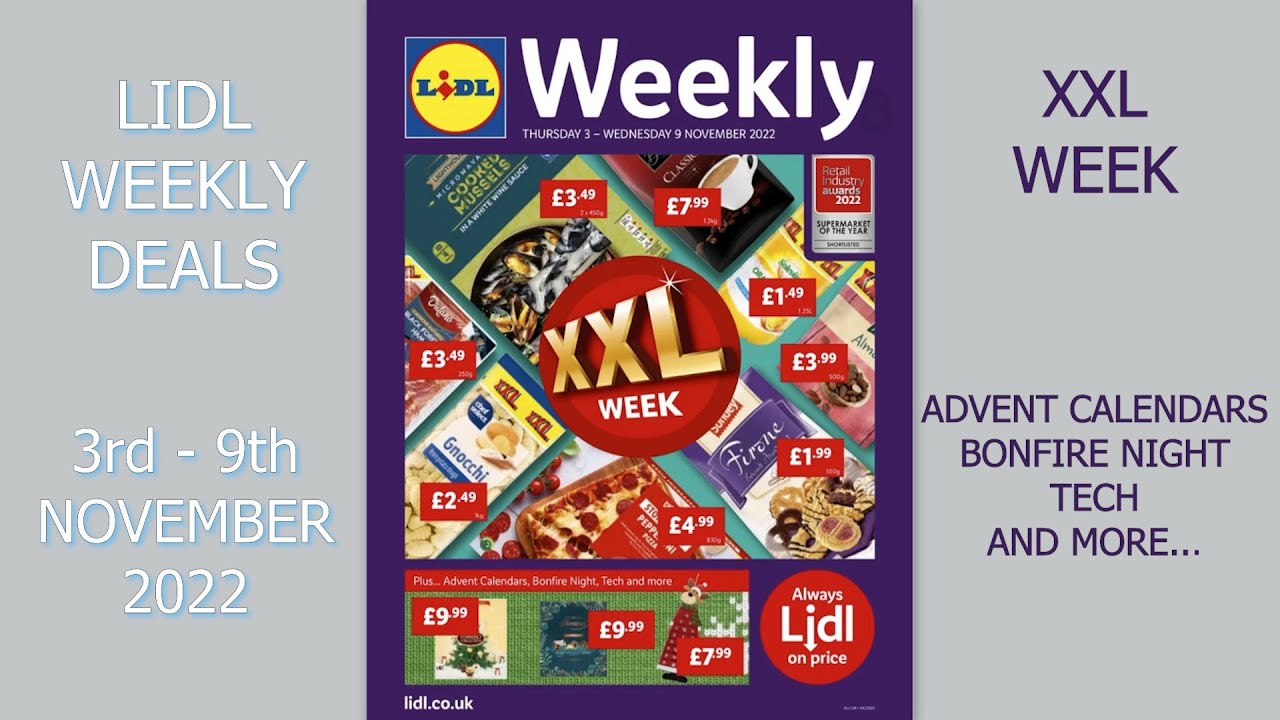 Lidl Weekly Deals 3rd - 9th November 2022 XXL Week - YouTube