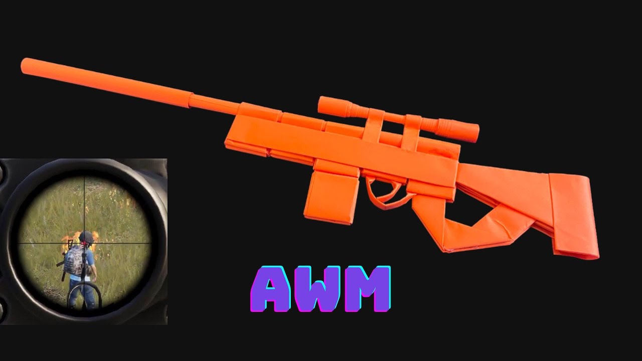 Gấp Súng AWM Bằng Giấy - How To Make A Paper Gun - YouTube