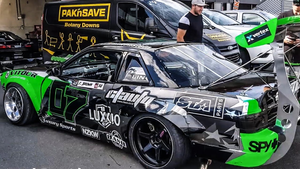Jase Brown 1UZ Supercharged V8 Nissan S13 | Mad Mike Summer Bash Dec ...
