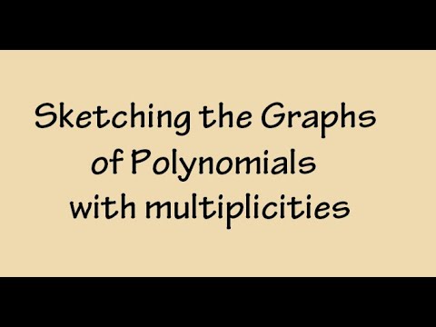 Graphing Polynomials Multiplicity and Sketching - YouTube