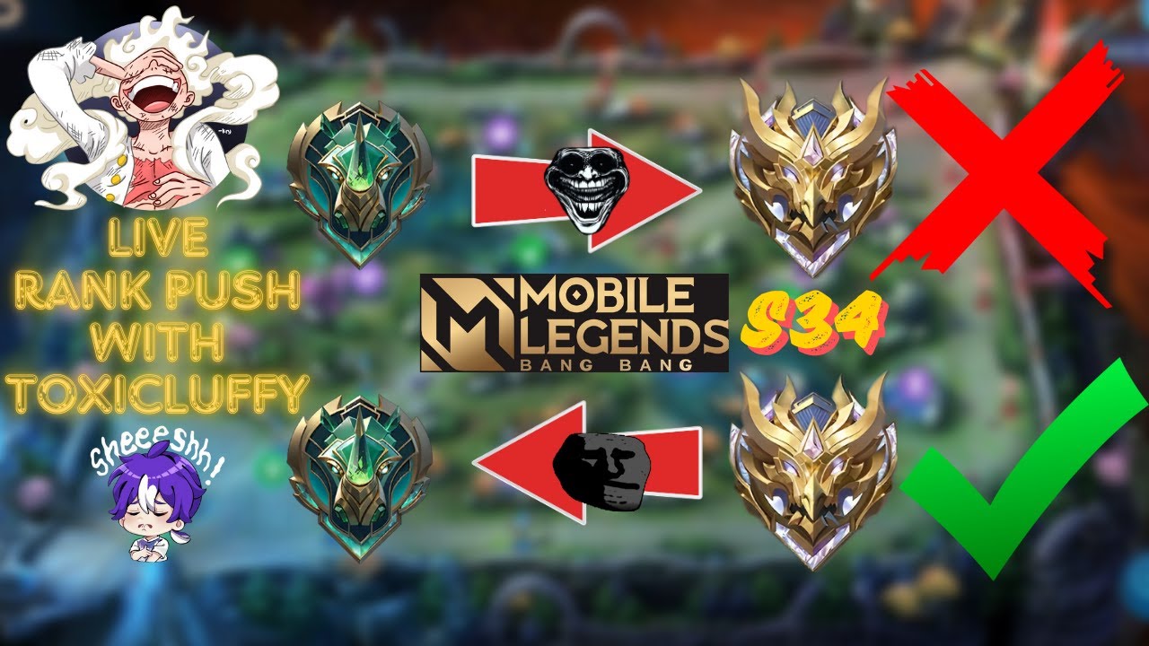 MLBB LIVE DARK SYSTEM RANK PUSH💀💀 WIN STREAKS ️ LOSE STREAKS ️ - YouTube