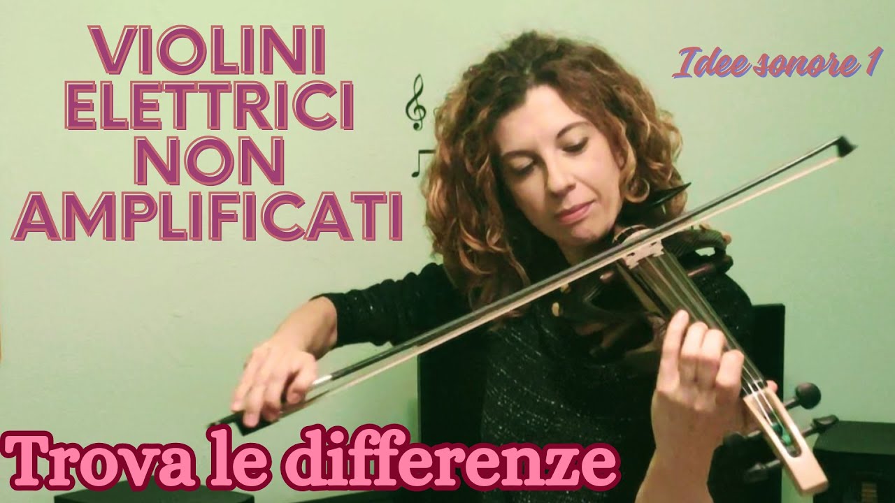 VIOLINI ELETTRICI NON AMPLIFICATI. Live studio by Linda Strings - YouTube