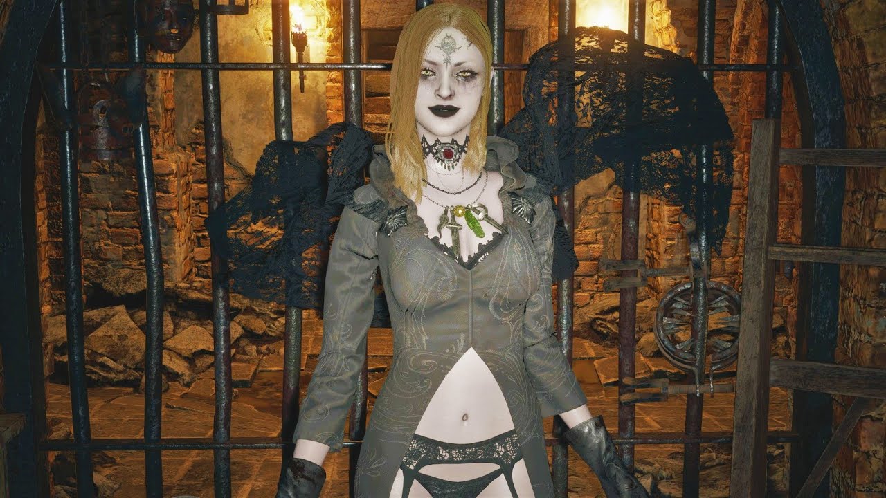 Dimitrescu Daughters Skimpy Dress Without Hood Resident Evil 8 Mods