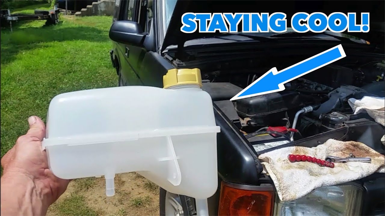 Land Rover New Clear Coolant Bottle Replacement. - YouTube