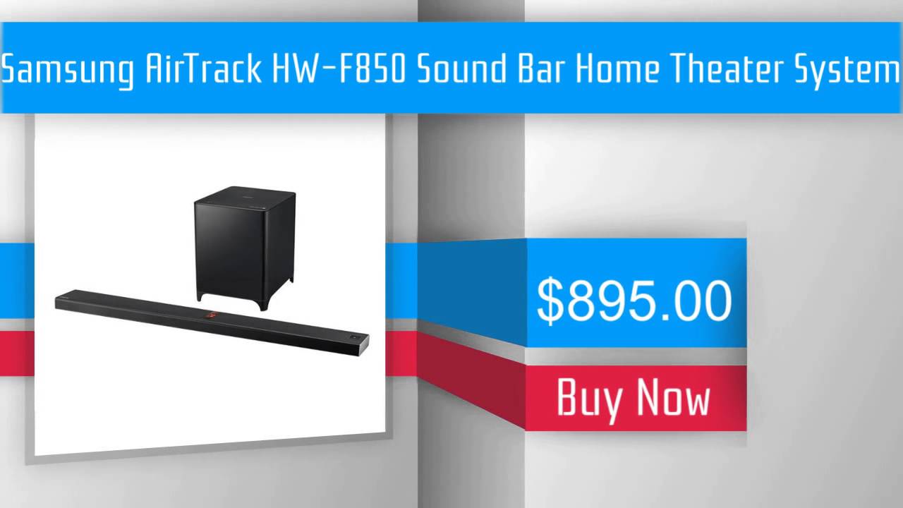 Samsung AirTrack HW-F850 Sound Bar Home Theater System - YouTube