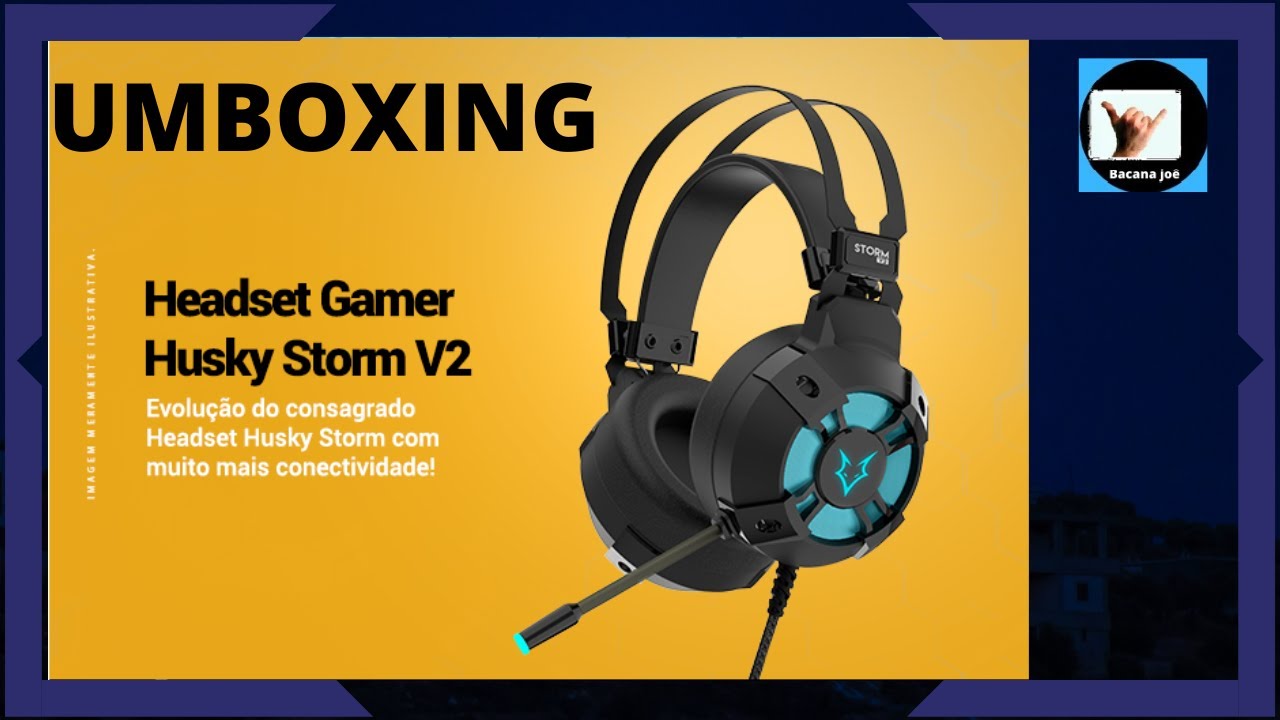 Headset Gamer Husky Gaming Storm V2 - Umboxing - YouTube