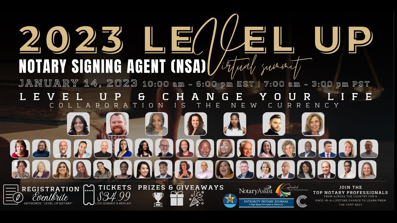 Notary Stars Is a Proud Sponsor and Presenter for: 2023 Level Up Summit ...