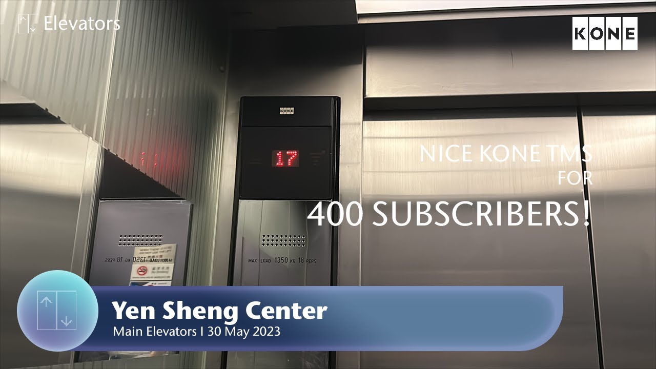 Yen Sheng Center - RARE Kone M-Series Traction Elevators - YouTube