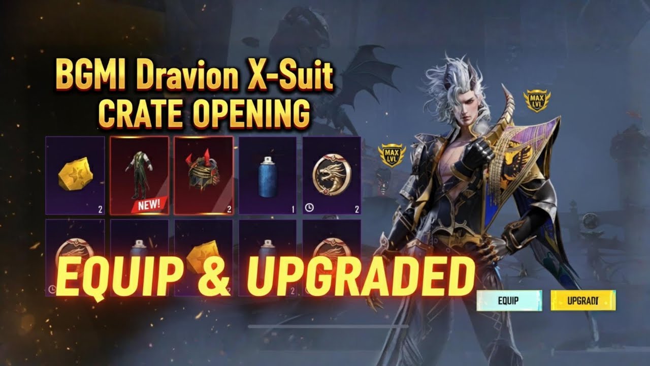 BGMI Dravion X-Suit Crate Opening | We Got the Dravion X-Suit !! 😂 ...
