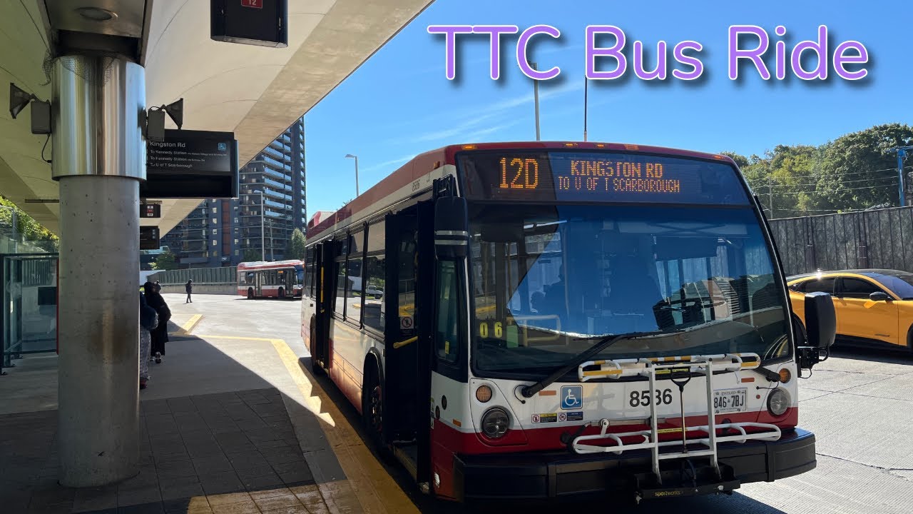 Toronto TTC 12D Kingston Bus Ride - Full Route Eastbound Part 1 10/1 ...